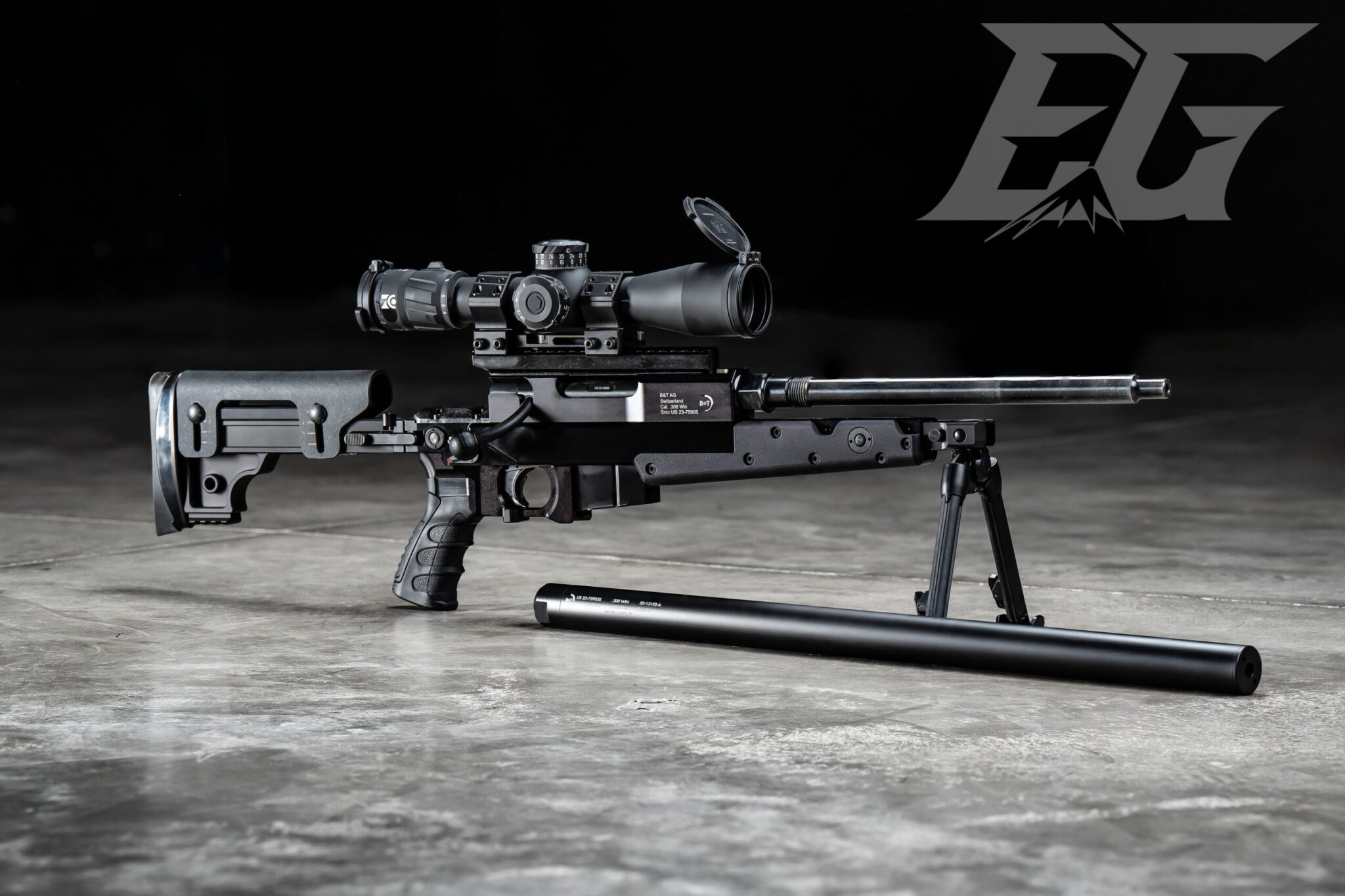 B&T APR308S Integrally Suppressed .308 Sniper Rifle - Elevated Gunworks