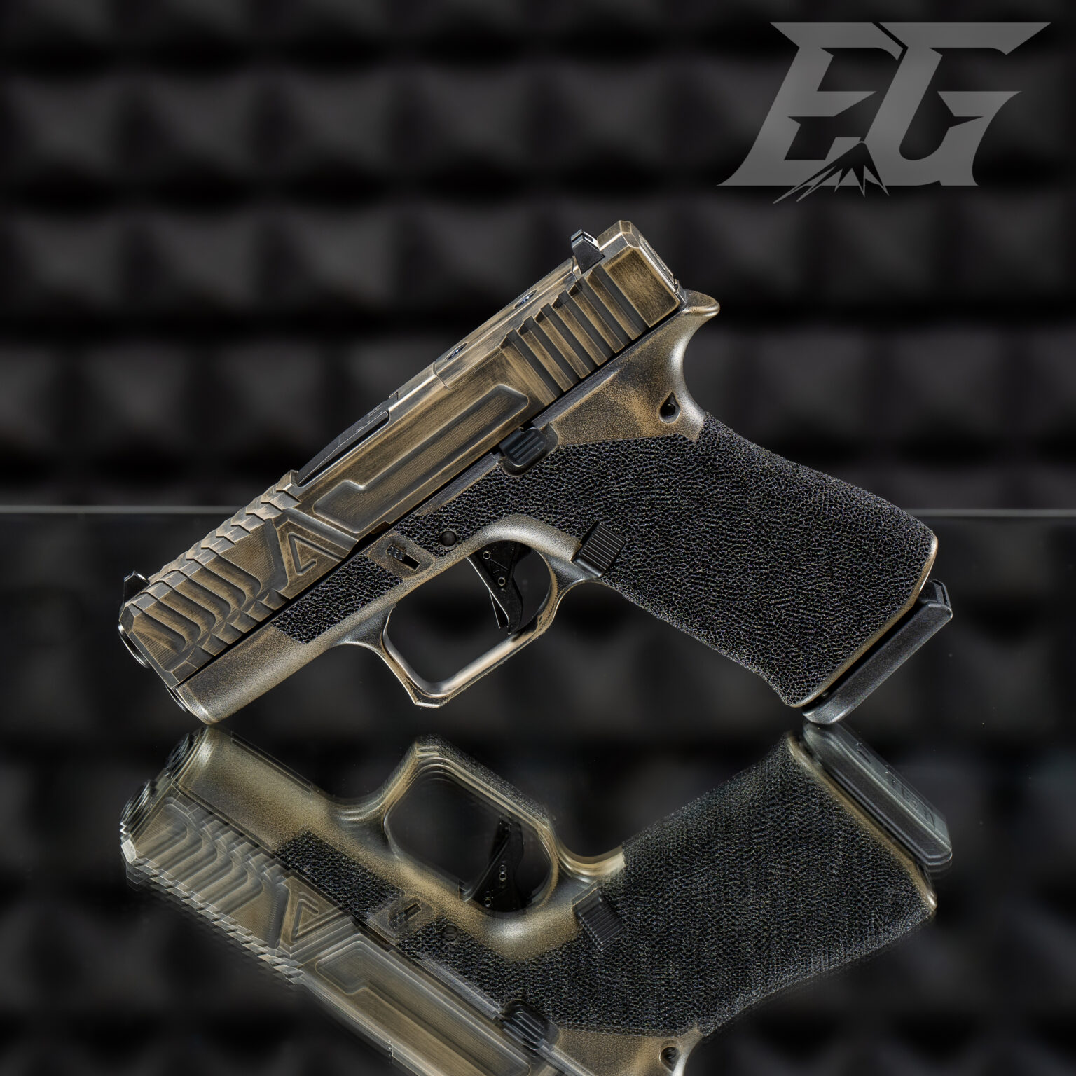 Agency Arms modified 43X Gavel Battle Worn Coyote - Elevated Gunworks
